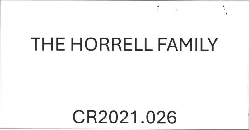 Folder, The Horrell Family; Clifford Horrell; 1965; CR2021.026 | eHive