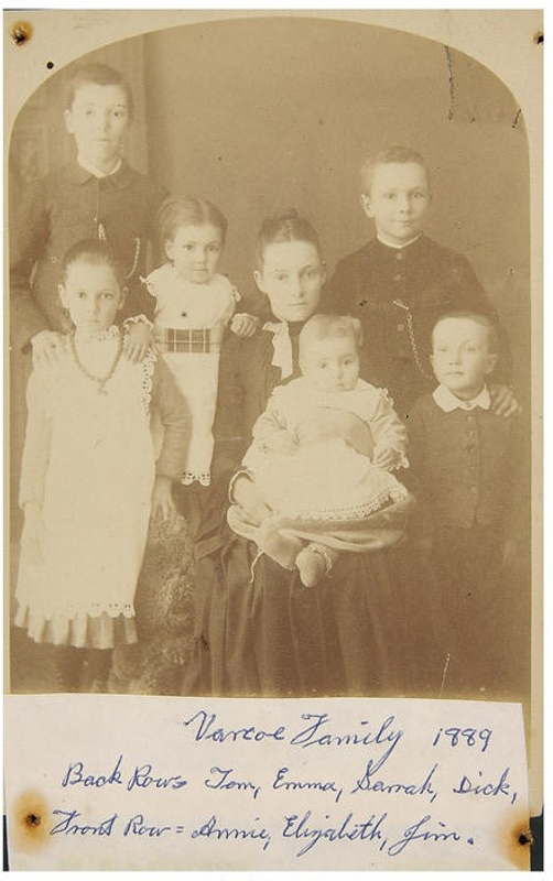 Photograph, Richard Varcoe family group circa 1889; c1889; CR1985.794 ...