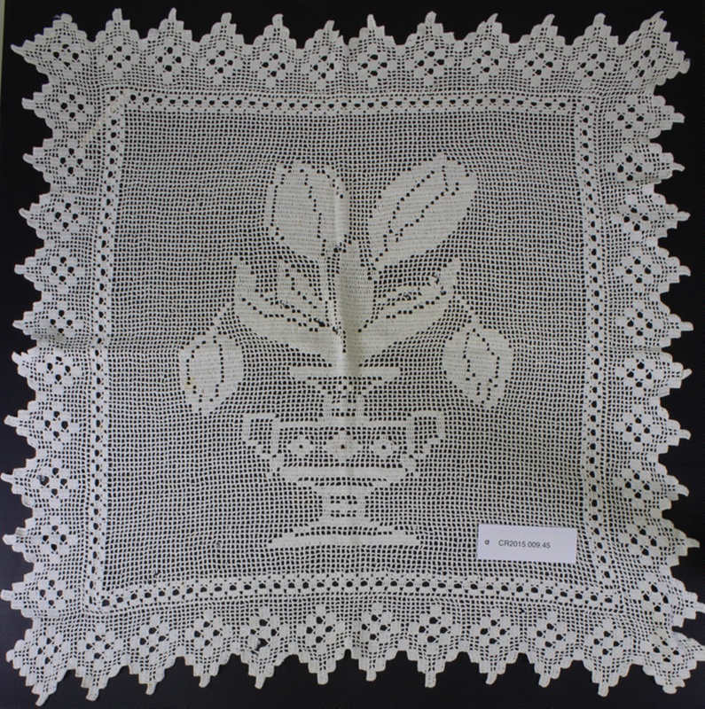 Small square crochet cloth; CR2015.009.45 | eHive