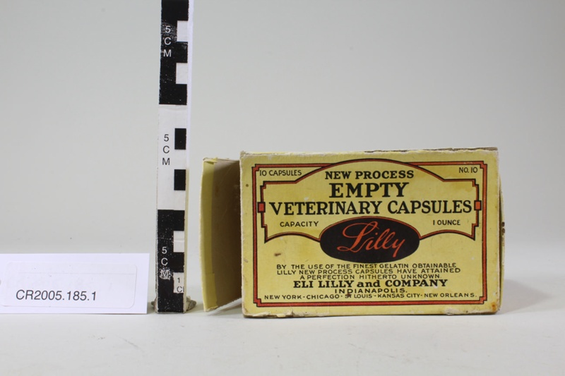 Veterinary capsules box; Eli Lilly and Company; CR2005.185.1 | eHive