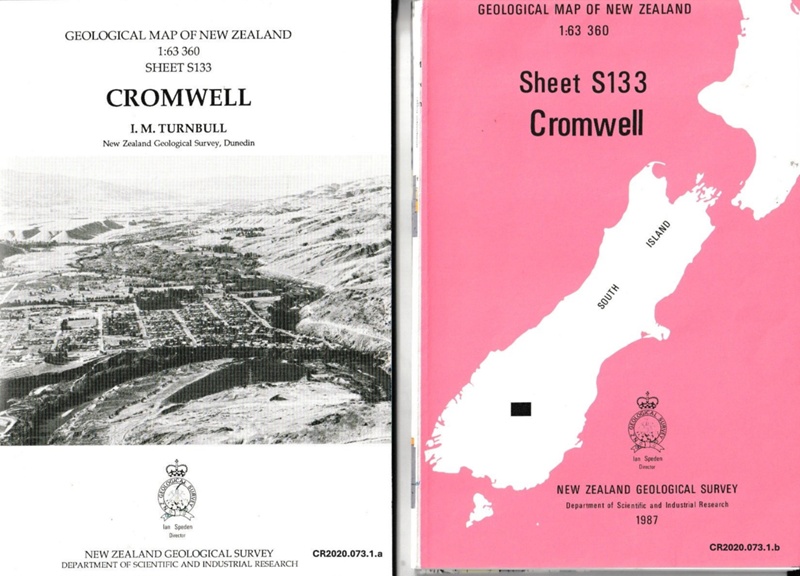 Booklet and Geological Map of Cromwell Sheet S133; New Zealand ...