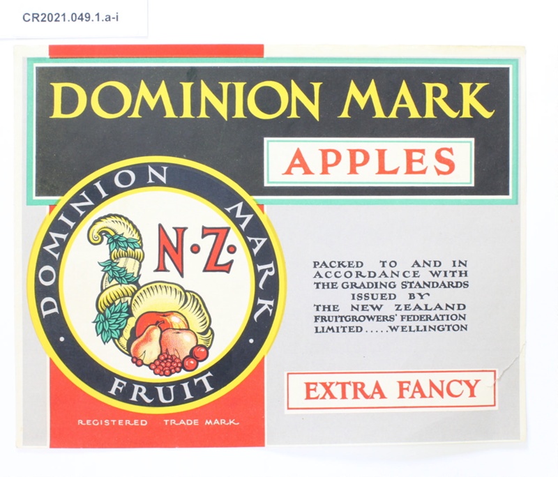 NZ Apple and Pear Board fruit carton labels; CR2021.049.1 | eHive