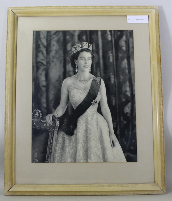 Photograph, framed official portrait of Queen Elizabeth II; CR2012.150 ...