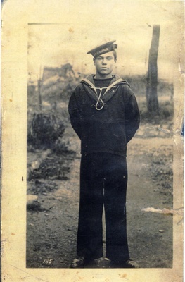 Photograph of Ernest W. Simpson who was a boy at Ganges in 1919; SHHMG ...