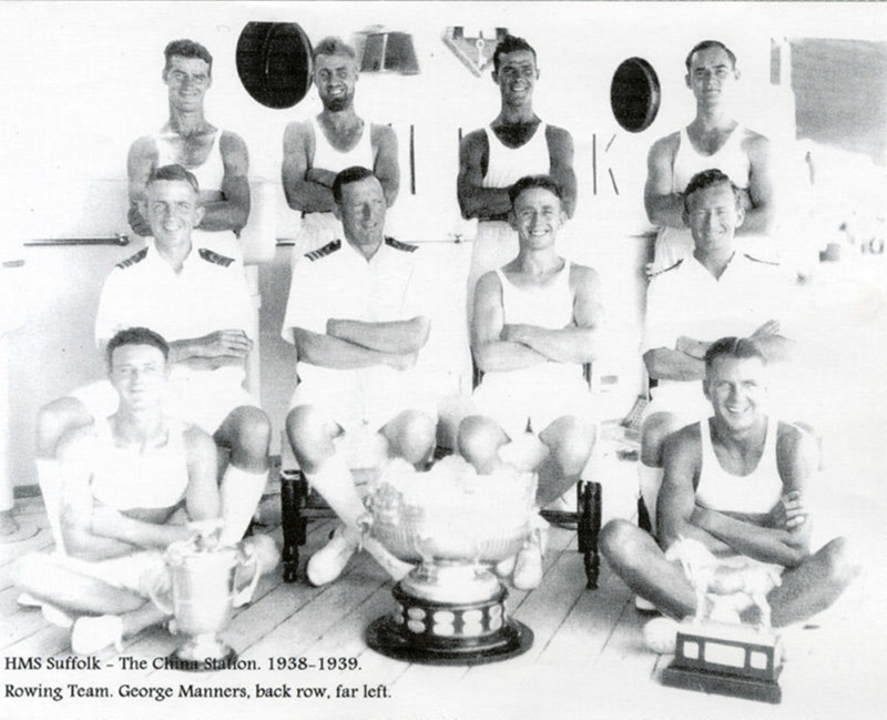 Copy of a photograph of George Edward Manners DSM (back row far left ...