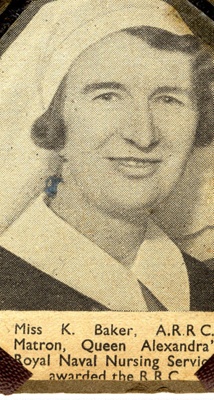 News cutting of Miss K. Baker, A.R.R.C., Matron, Queen Alexandra's ...