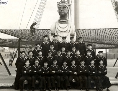 Photograph of members of 228 Class 'Hostilities Only', HMS Ganges ...