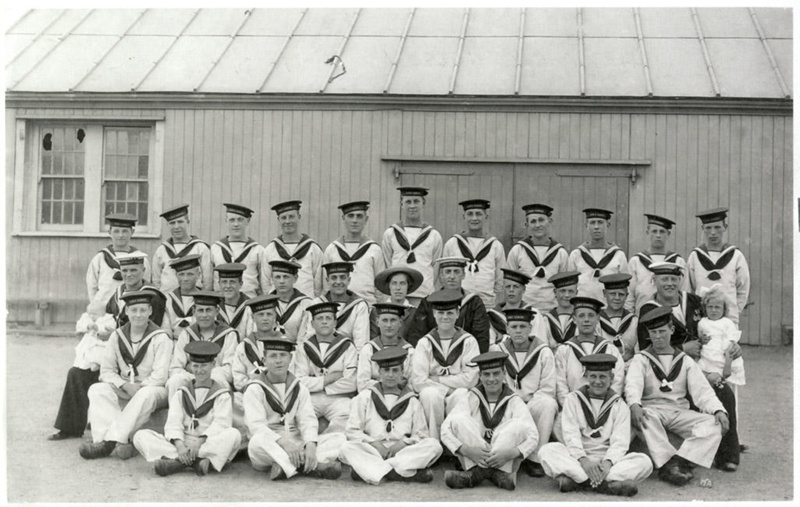 Photograph of a group taken at HMS Ganges 1915 to 1916. Alexander ...