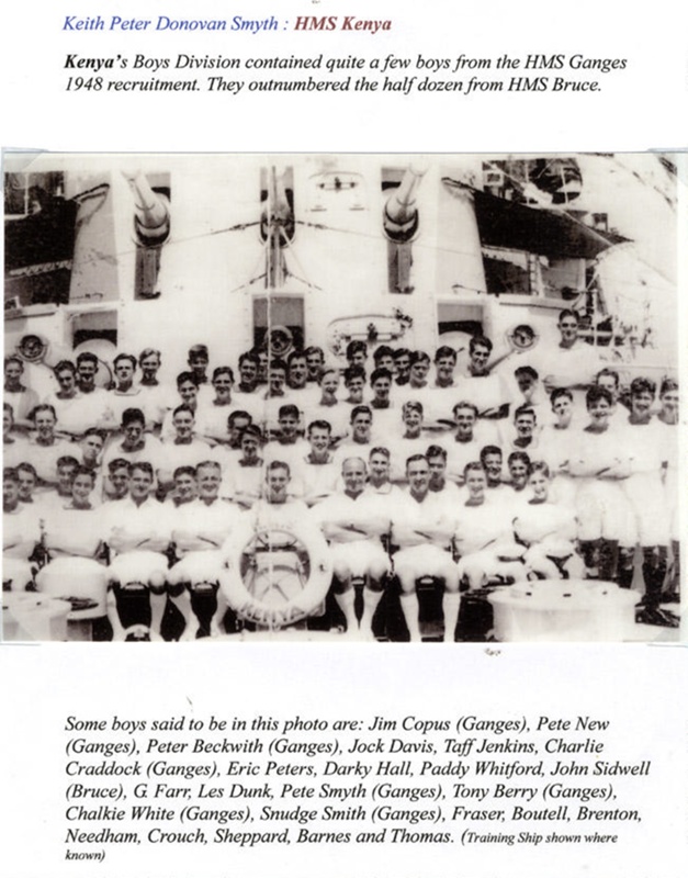 Photograph of the Boys Division, HMS Kenya; SHHMG:A6937 | eHive