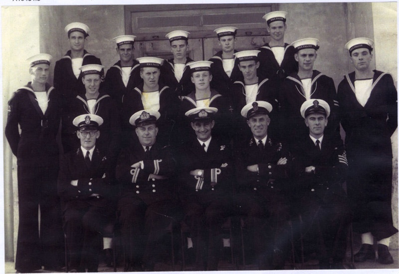 Photograph of some of the staff from HMS Falcon; SHHMG:A10464.3 | eHive