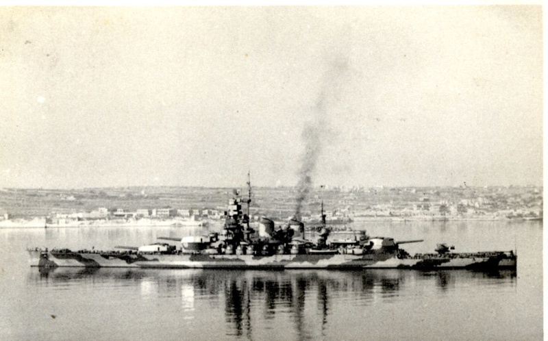 Photograph of the Italian battleship Italia; photographer; SHHMG:A4613 ...