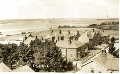 Photograph of the houses of Shotley Gate outside the main gate of HMS ...
