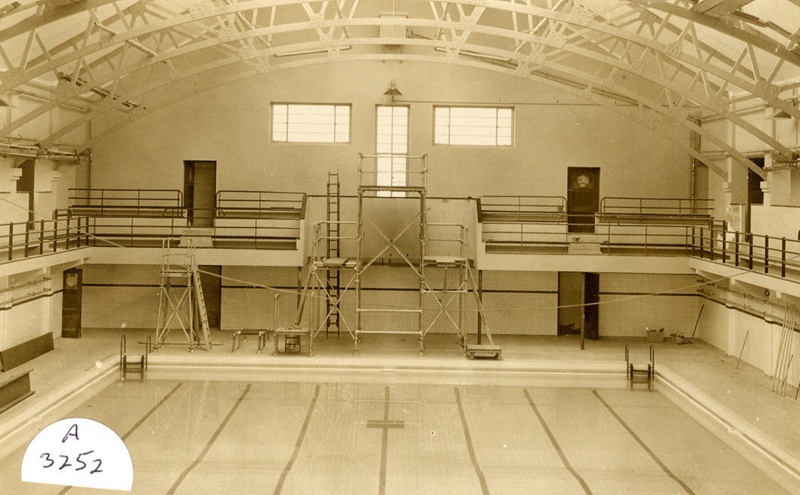 Photograph of swimming pool at HMS Ganges.; photographer : unknown ...