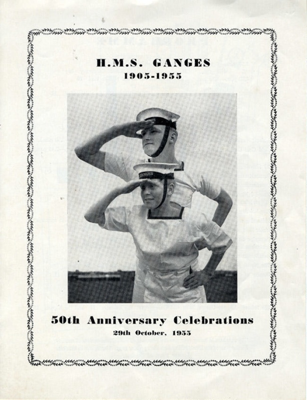 The programme for the 50th Anniversary of HMS Ganges celebrations on ...