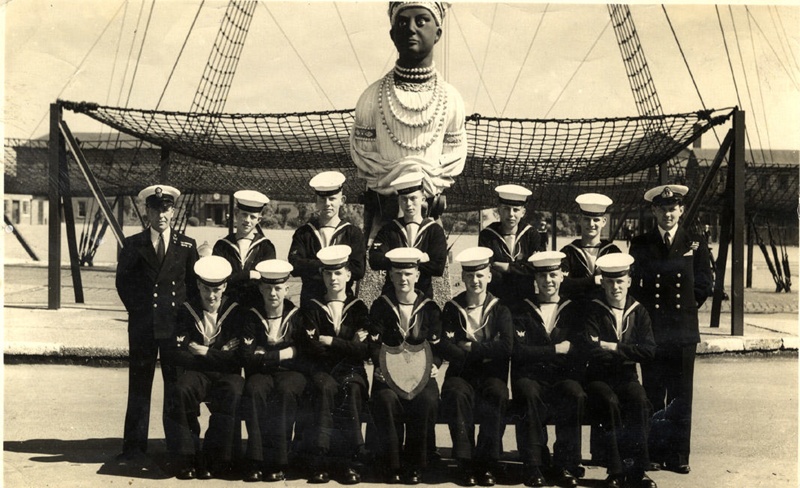 Photograph of 217 telegraphlist class HMS Ganges June 1946; SHHMG:A7083 ...