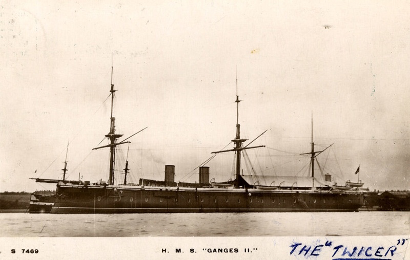 Photograph of HMS Ganges ll; photographer : Kingsway, Real Photos ...