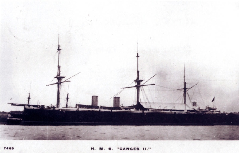 Photograph of HMS Ganges ll at Parkeston Quay in 1913; SHHMG:A6402 | eHive