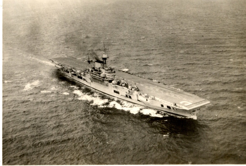 Photograph of aircraft carrier HMS Implacable; photographer : unknown ...