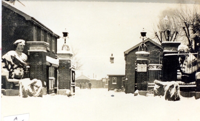 Photograph of the Main Gate at HMS Ganges, Winter 1938-1939; SHHMG ...