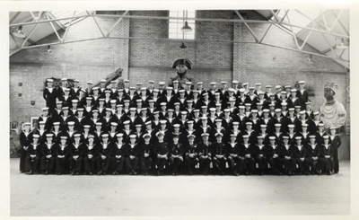 Photograph of HMS Ganges Confirmation class in 1953.; photographer ...
