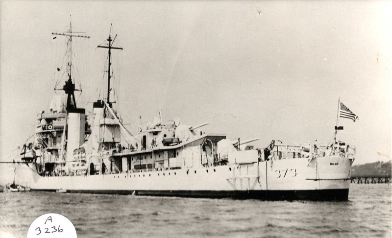 photograph of visit of USS Shaw to HMS Ganges in 1938.; photographer ...