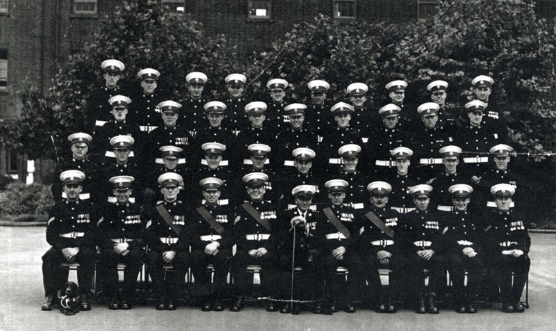 Photograph of HMS Ganges Royal Marine Detachment in 1952 - 53 ...