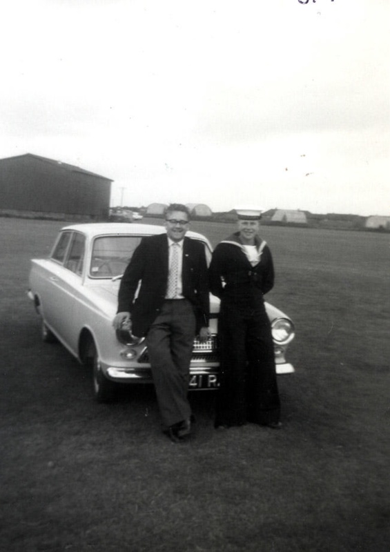 Photograph of Junior Terry Abrams and his father on parents day 1963 ...