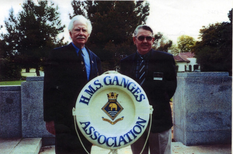 A photograph of two old boys at the HMS Ganges Association Australian ...
