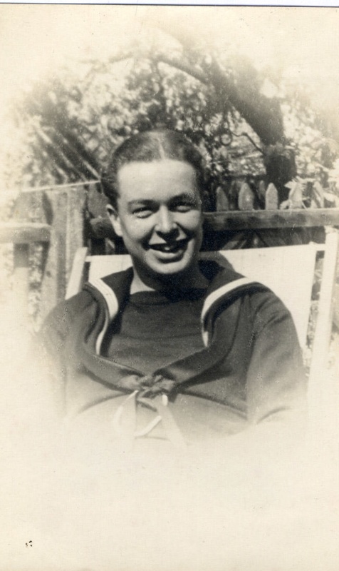Photograph of Tony Read in a deck chair. Tony lost his life when HMS ...