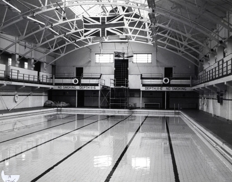 Photograph of swimming pool at HMS Ganges; SHHMG:A1245 | eHive