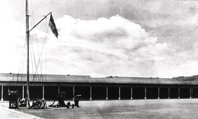 Copy photograph of the Annexe, new entrants first quarters, at HMS ...