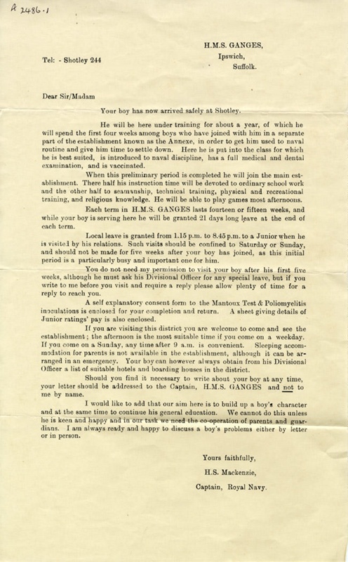 A letter sent to the parent of Albert Alan Groves to notify them of his ...