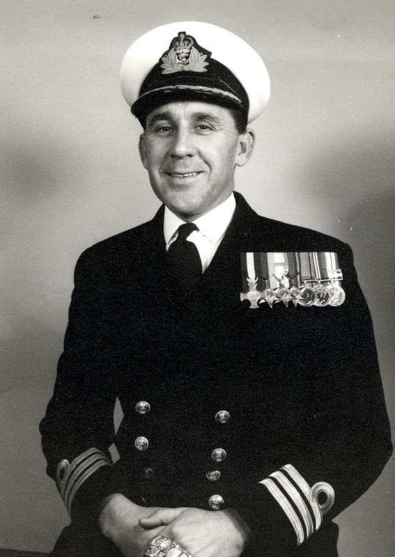 Photograph of Commander Gaunt RN Commander of HMS Ganges in 1962 ...