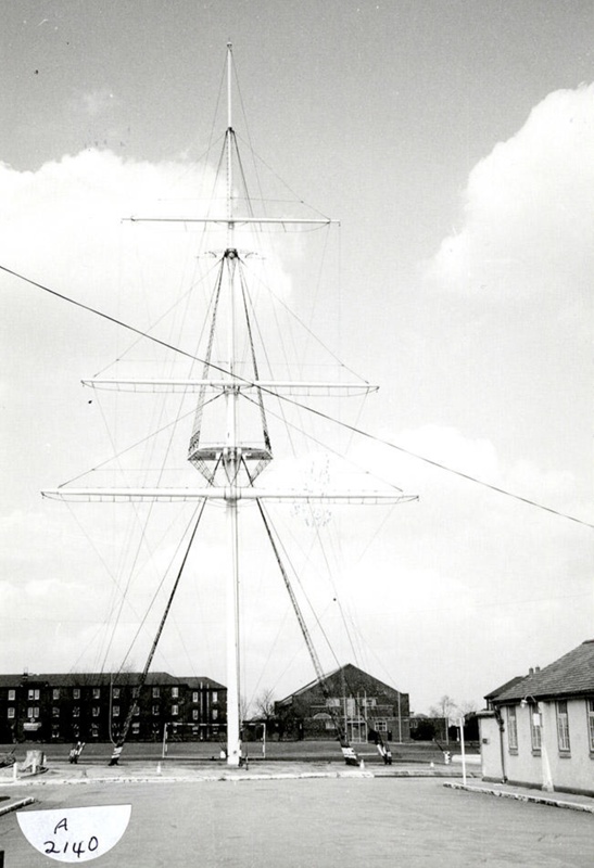 Photograph of HMS Ganges Mast taken in April 1984; SHHMG:A2140 | eHive