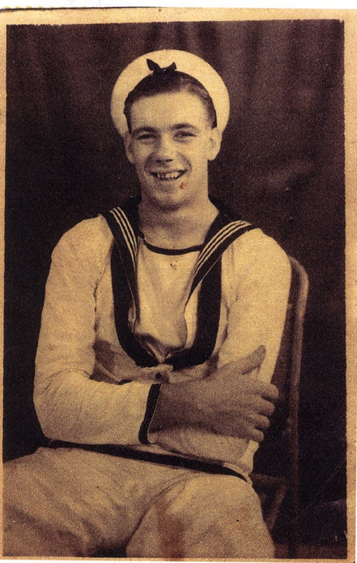 A copy of a photograph George Albert Tuck in tropical rig (No. 6 suit ...