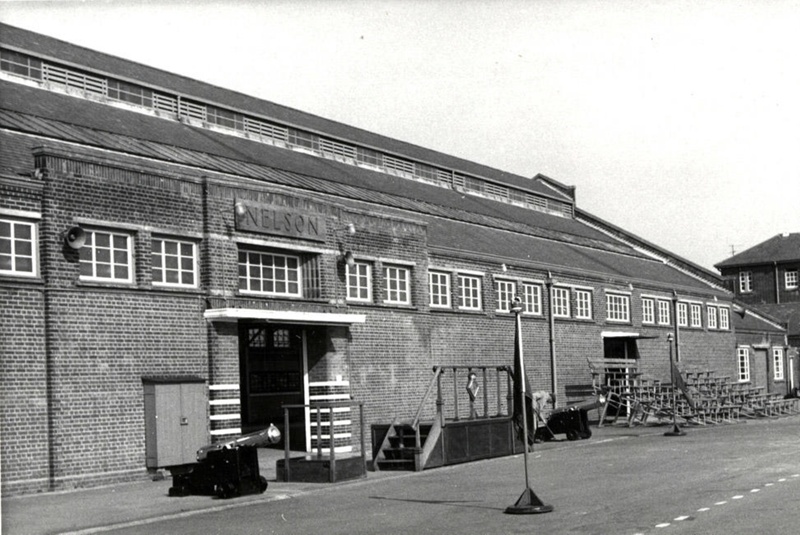 Photograph of Nelson Hall taken in 1975; photographer : unknown; SHHMG ...