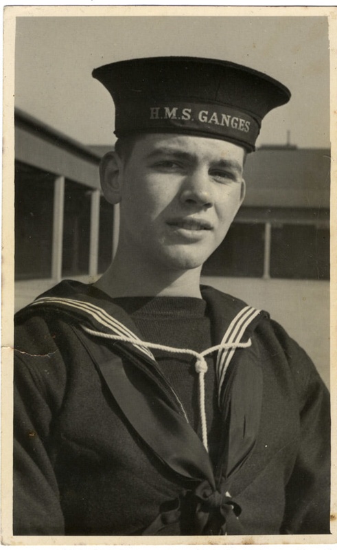 A photograph of Boy E.T. Bone P/SSX 838916 at HMS Ganges in 1948, taken ...