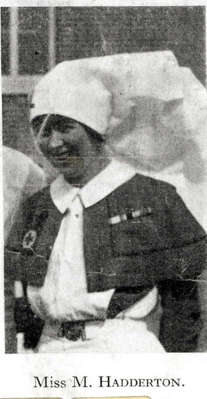 Copy photograph of Miss M Hadderton, Queen Alexander Royal Naval ...