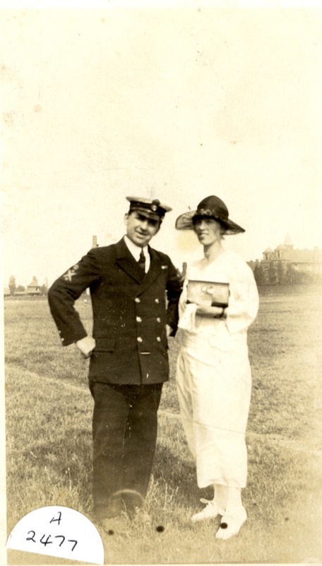 photograph of the marriage of Petty Officer Frederick John Jolly, who ...