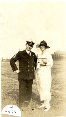 photograph of the marriage of Petty Officer Frederick John Jolly, who ...