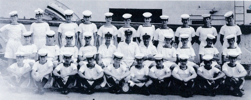 photograph of boys who trained at HMS Ganges in 1946 serving on their ...