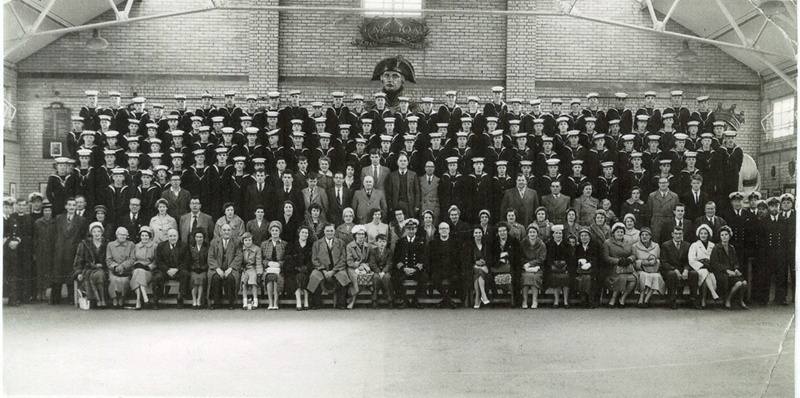 Photograph of a confirmation class at HMS Ganges in 1961; photographer ...