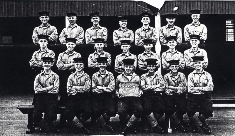 photograph of 21 boys making up Class 30, Benbow Division, HMS Ganges ...