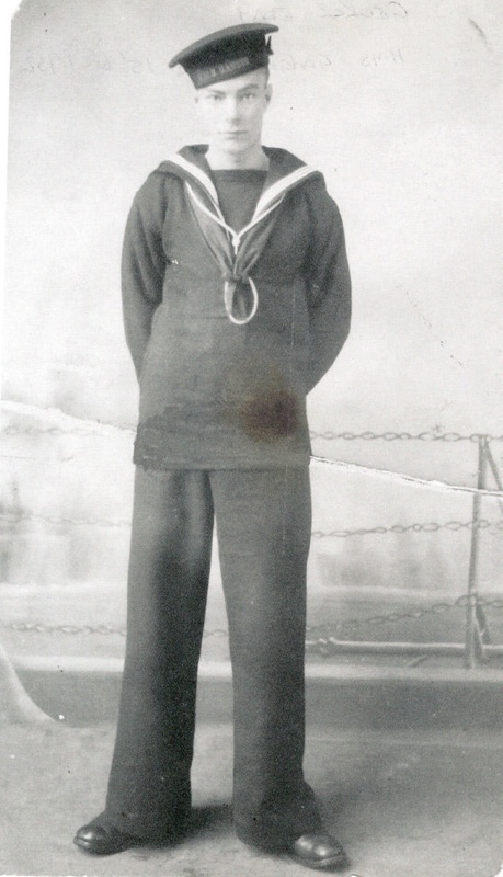 Photograph of George Eady in December 1932 as a boy at Ganges.; SHHMG ...