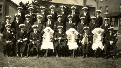Photograph of Royal Navy Sick Quarters staff in 1928 or 1929 ...
