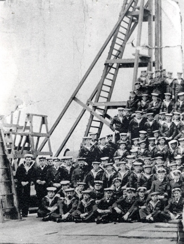 Copy photograph of Fred Staples who joined HMS Ganges in 1910 with ...