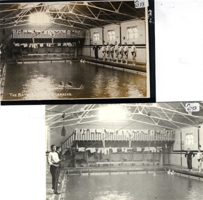 2 Photographs of the old swimming pool, taken in 1919; photographer ...