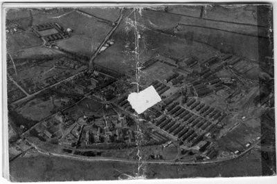 Aerial photograph of HMS Ganges site, being rear page of information ...