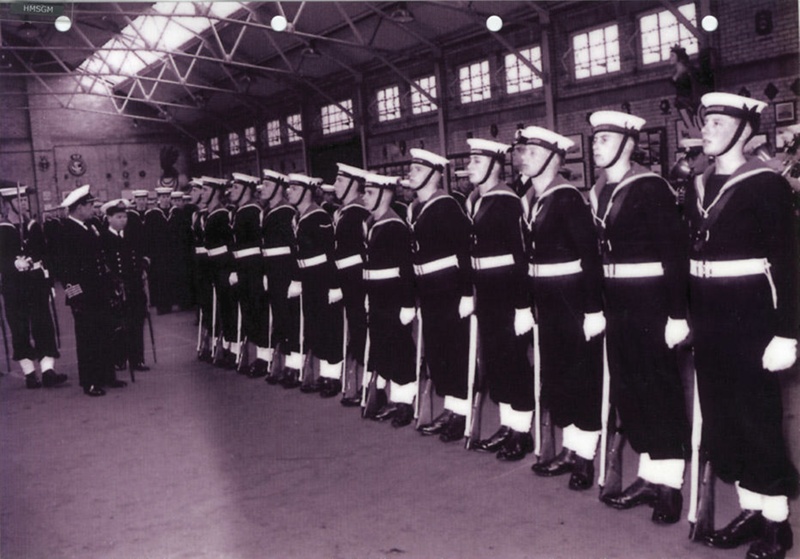 Photograph of Anson 19 Mess guard in 1964; photographer : Fisk, R A, Mr ...