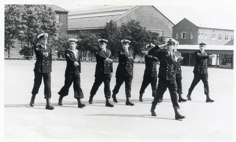 Photograph of HMS Ganges Instructors on Parade in 1973; SHHMG:A9414 | eHive